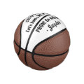 Prom or HOCO Proposal Cute Funny Promposal Idea Mini Basketball | Zazzle
