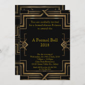Prom senior formal, great Gatsby style Invitation | Zazzle