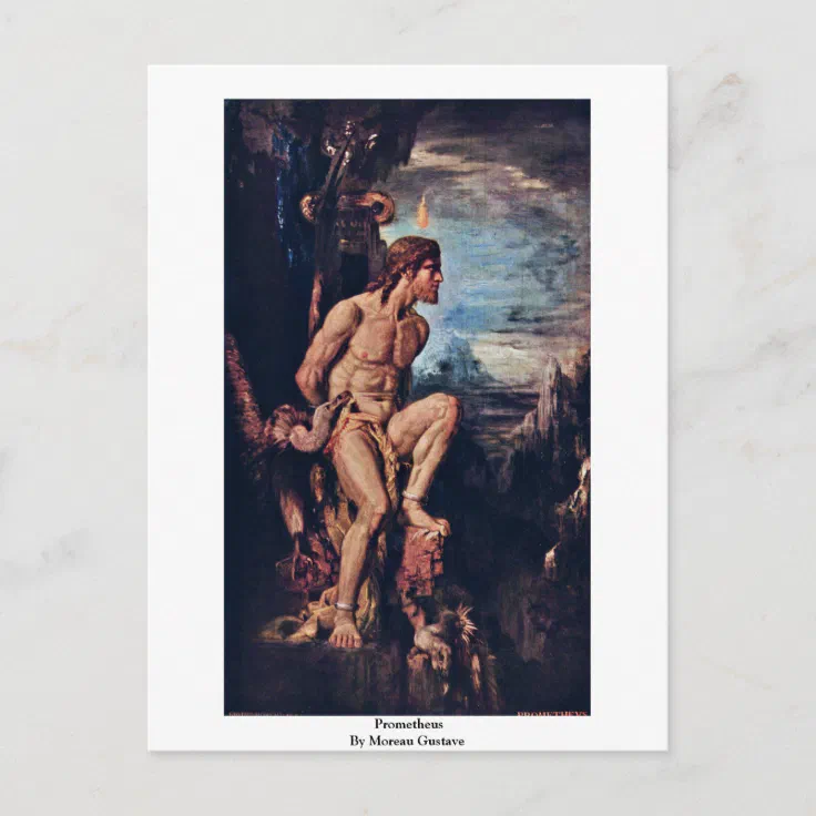 Prometheus By Moreau Gustave Postcard | Zazzle