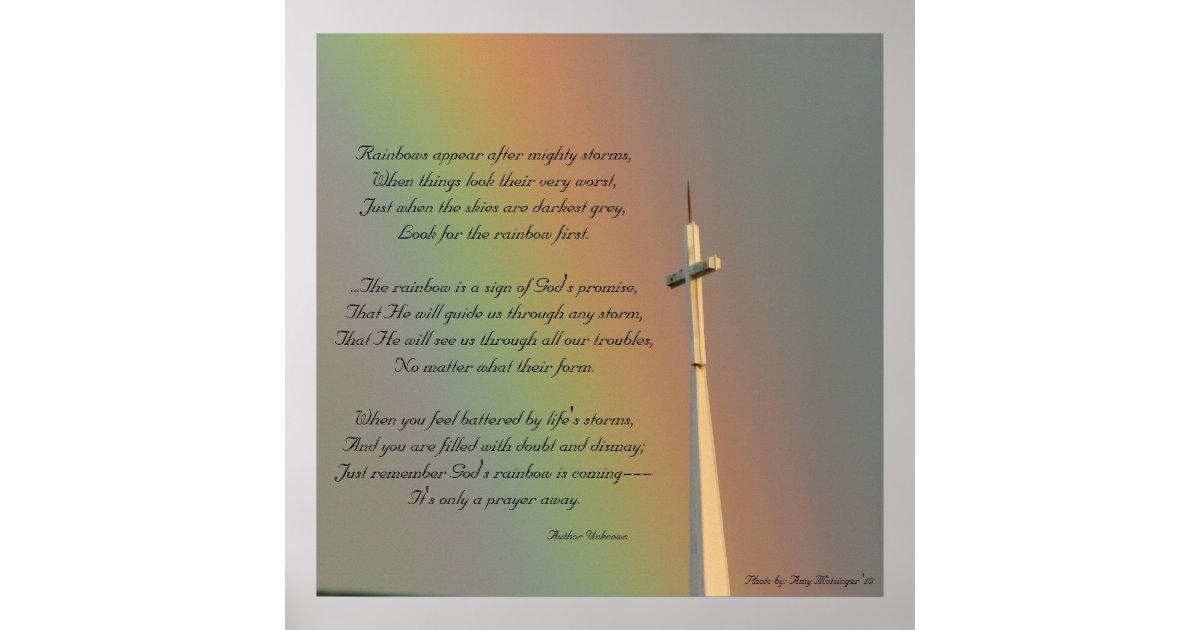 Promise of God's Rainbow Poster | Zazzle