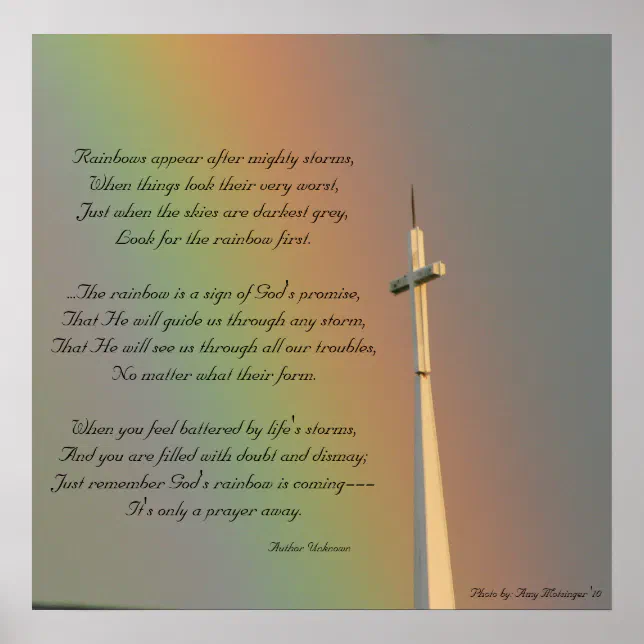 Promise of God's Rainbow Poster | Zazzle