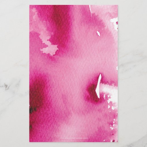 PROMO PRICE SERVICE LIST cool hot pink watercolor Flyer | Zazzle