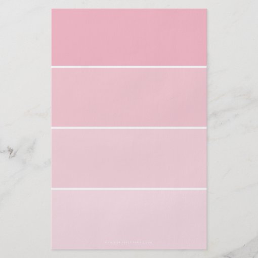 PROMO PRICE SERVICES LIST modern pink paint chip Flyer | Zazzle