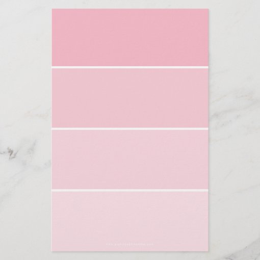 PROMO PRICE SERVICES LIST modern pink paint chip Flyer | Zazzle