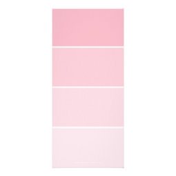 PROMO PRICE SERVICES LIST modern pink paint chip Rack Card | Zazzle