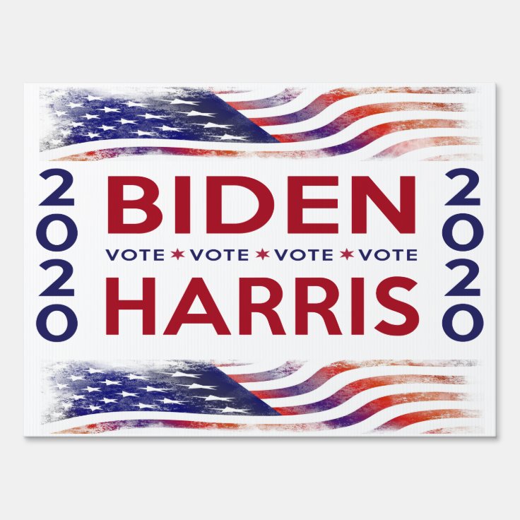 Promote the VOTE Biden-Harris 2020 Sign | Zazzle