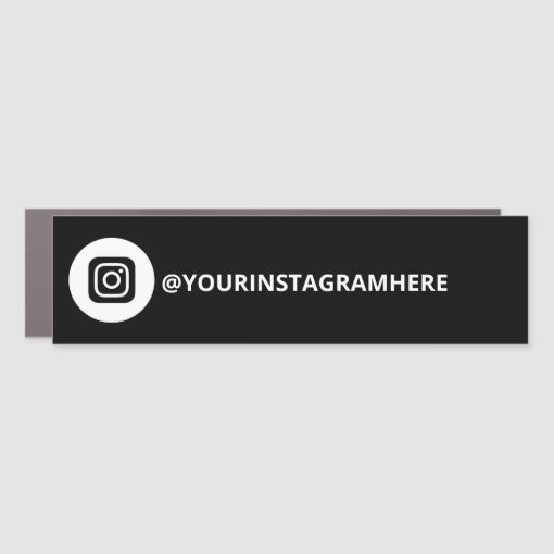 Promote Your Instagram Car Magnet | Zazzle