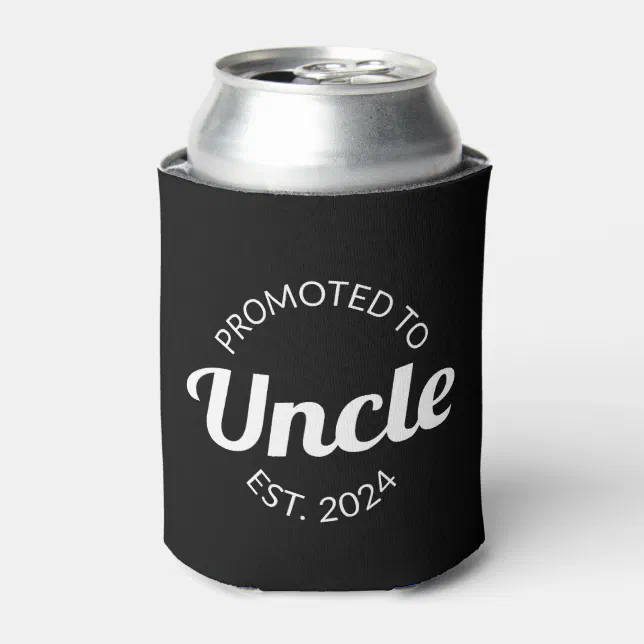 Promoted To Uncle Est. 2024 I Can Cooler | Zazzle