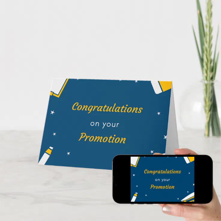 Promotion Congratulations Card | Zazzle