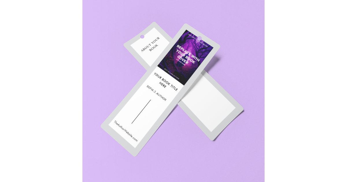 Promotional Author Book Launch Bookmark Mini Business Card | Zazzle