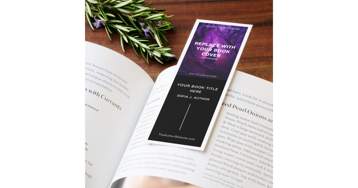 Promotional Book Cover Author Writer Swag Bookmarks | Zazzle