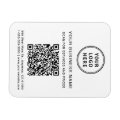 Promotional Business Logo QR Code Magnet | Zazzle