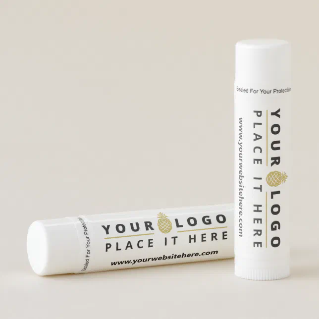 Promotional Custom Business Logo Website Marketing Lip Balm | Zazzle