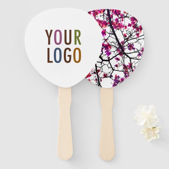 Promotional Custom Hand Fan with Your Logo & Photo | Zazzle.com