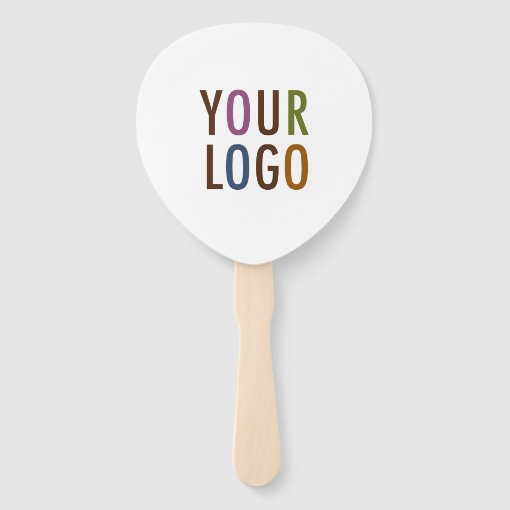 Promotional Custom Hand Fan with Your Logo & Photo | Zazzle