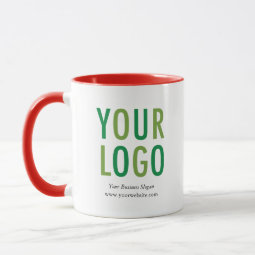 Promotional Custom Mug Company Logo No Minimum | Zazzle