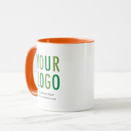 Promotional Custom Mug Company Logo No Minimum | Zazzle