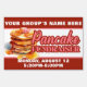Promotional Custom Pancake Feed Fundraiser Sign | Zazzle