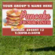 Promotional Custom Pancake Feed Fundraiser Sign | Zazzle