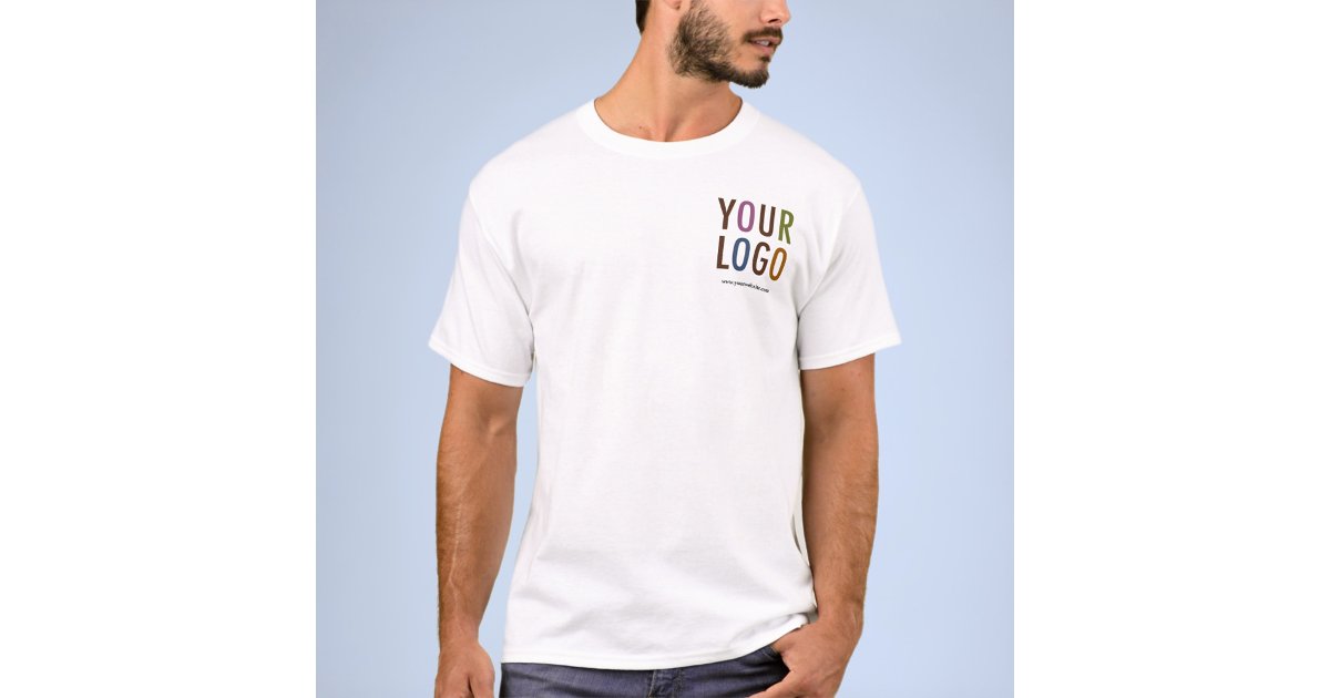 Promotional Custom T-Shirt Company Logo No Minimum | Zazzle