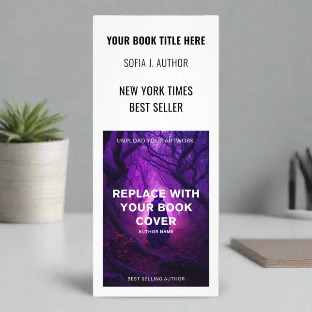 Promotional Event Writer Author Book Launch Rack Card | Zazzle