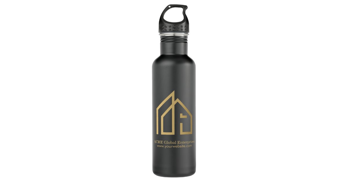 Promotional Item Modern Real Estate Stainless Steel Water Bottle | Zazzle