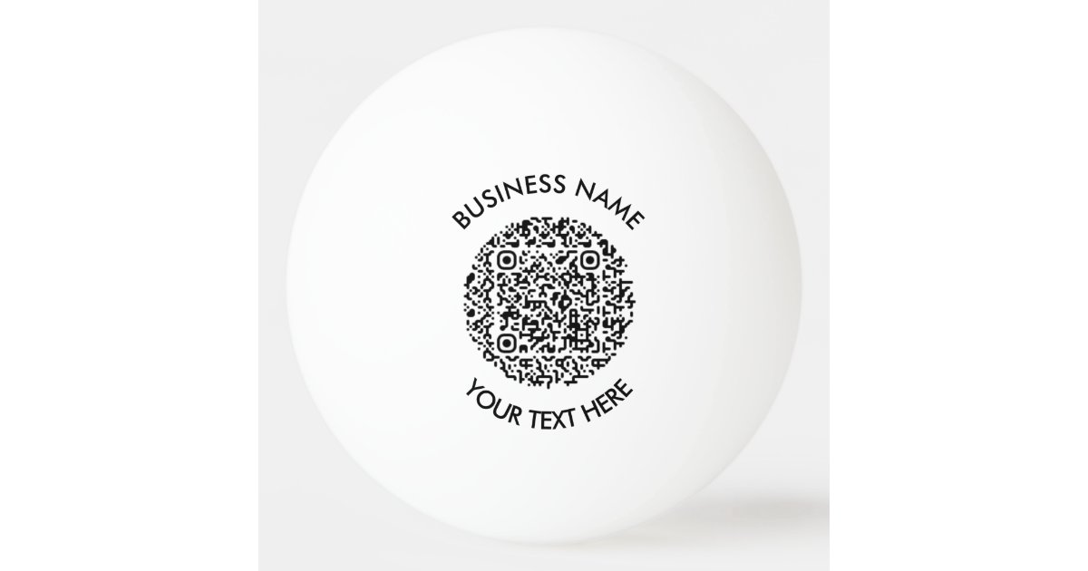 promotional item with QR Code Scan logo Simple Ping Pong Ball | Zazzle