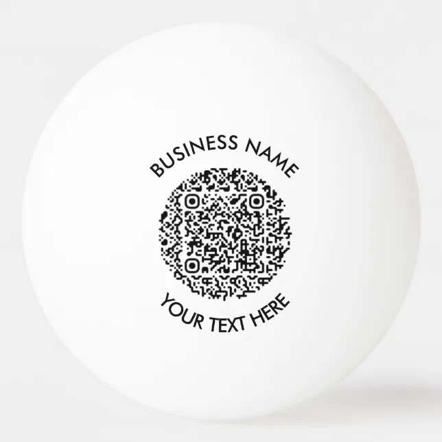 promotional item with QR Code Scan logo Simple Ping Pong Ball | Zazzle