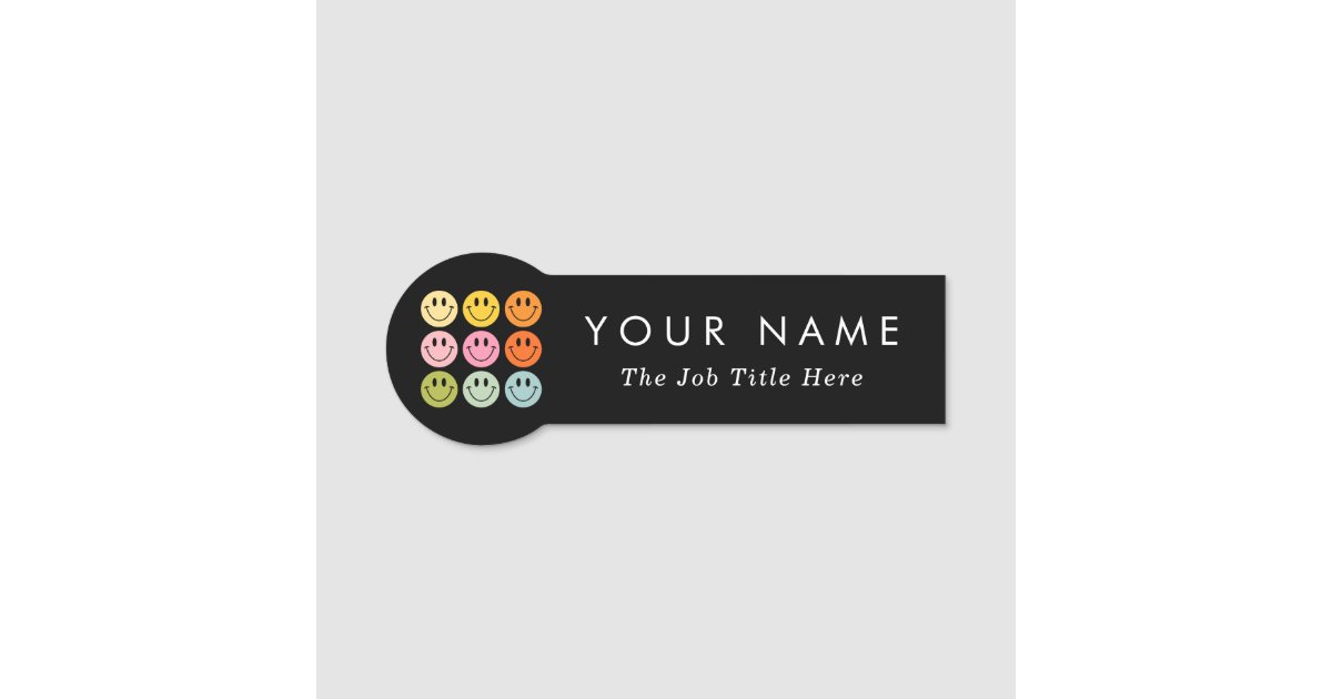 Promotional Items No Minimum, Add Your Logo Name Tag | Zazzle