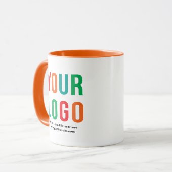 Promotional Items No Minimum, Color Logo Mugs | Zazzle