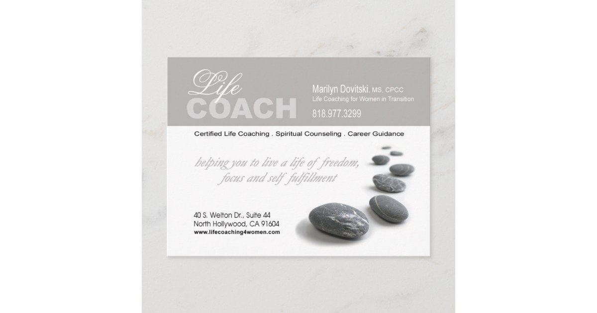 PROMOTIONAL Life Coach advertisement Postcard | Zazzle