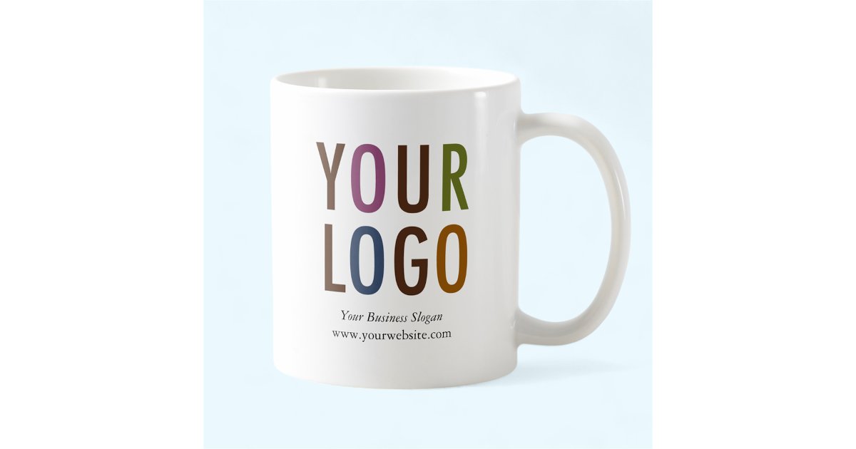 Promotional Mug with Company Logo 11 oz No Minimum | Zazzle