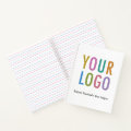 Promotional Notebook Company Logo No Minimum Bulk | Zazzle