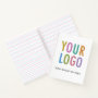 Promotional Notebook Company Logo No Minimum Bulk | Zazzle