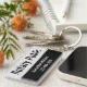Promotional Pale Gray and Black Notary Public Keychain | Zazzle