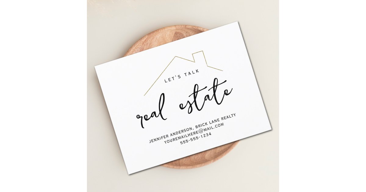 Promotional Real Estate Contact Info Postcard | Zazzle