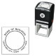 Promotional Round Custom Business Logo Branded Self-inking Stamp | Zazzle