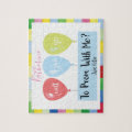 Promposal Balloon Monogram Puzzle | Zazzle
