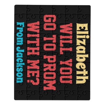 Promposal Idea - Ask To Prom Jigsaw Puzzle | Zazzle