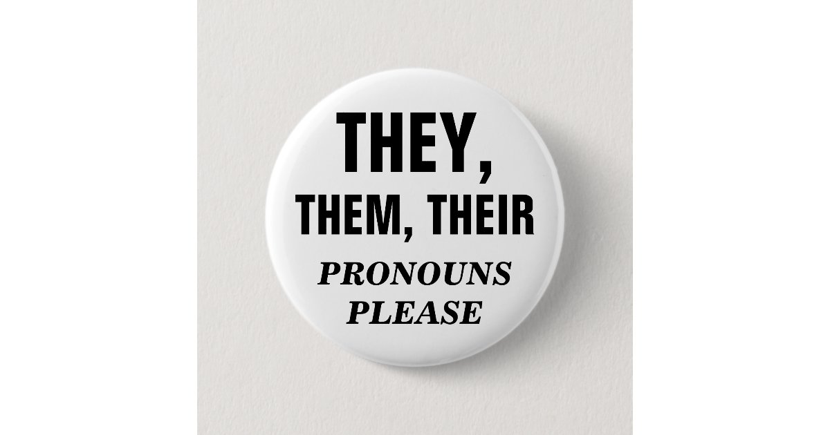 Pronouns Template Button | Zazzle