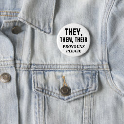 Pronouns Template Button | Zazzle