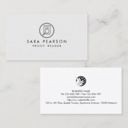 Proofreader Publishing Business Card | Zazzle