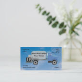 propane truck on blue sky business card | Zazzle