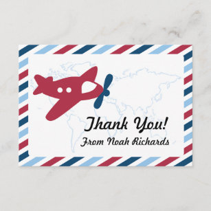 Airplane Thank You Cards | Zazzle