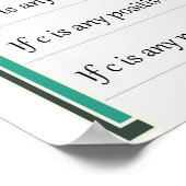 Properties of Absolute Values Math Poster | Zazzle