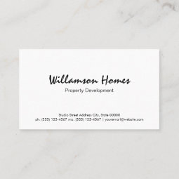 Property Investment | Real Estate Business Card | Zazzle