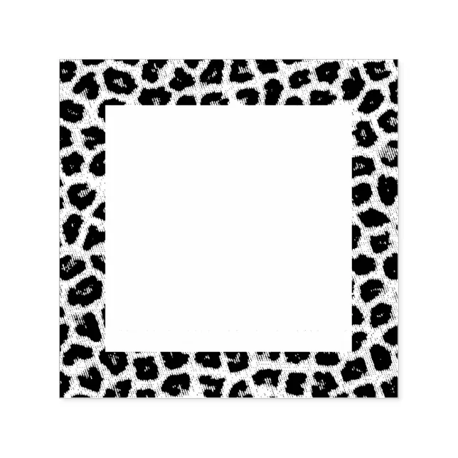 Property of leopard print fur skin animal chic self-inking stamp | Zazzle