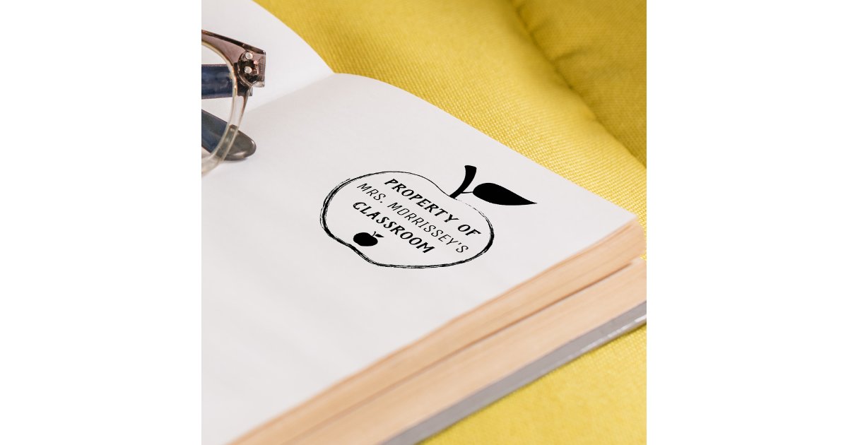 Property Of | Personalized | Apple Self-inking Stamp | Zazzle