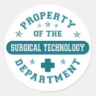 Surgical Technologist Classic Round Sticker | Zazzle.com