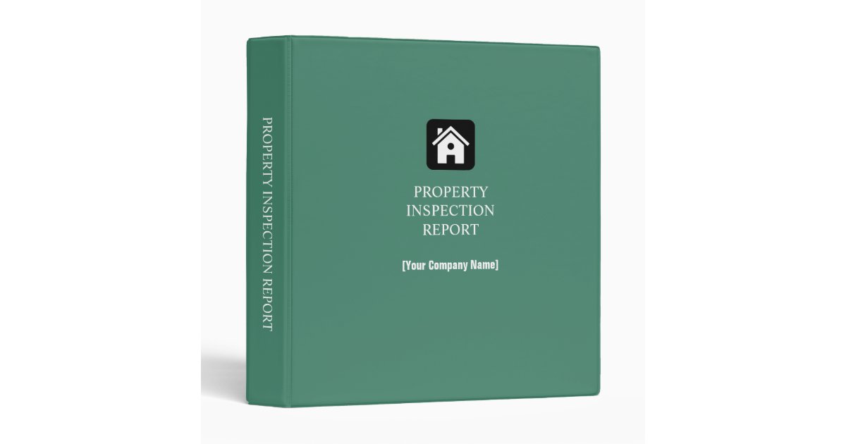 Property or Home Inspection Report Binder | Zazzle